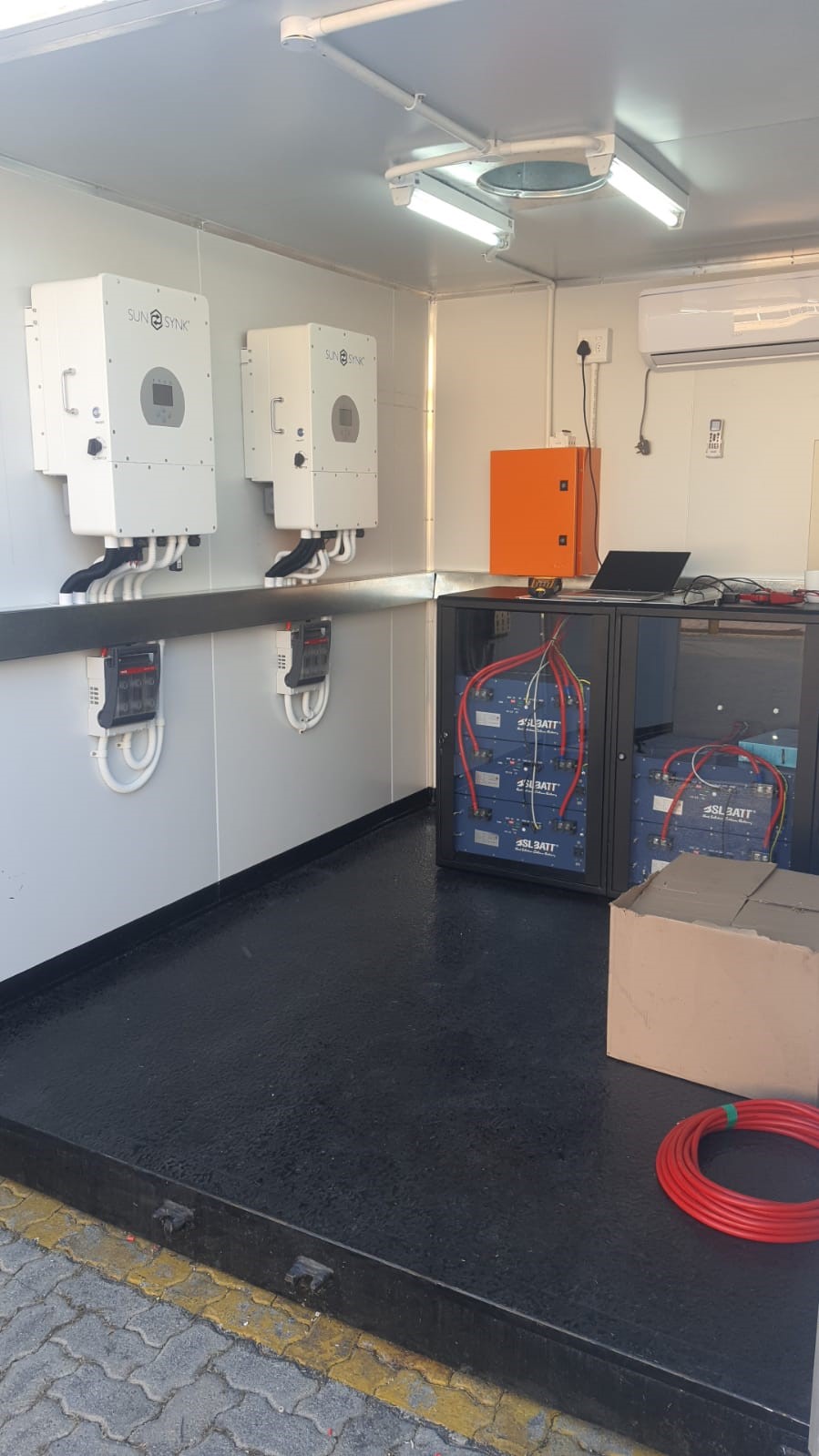 Rural containerised 60kW Solar PV + 102 kWhr Battery Storage System ...